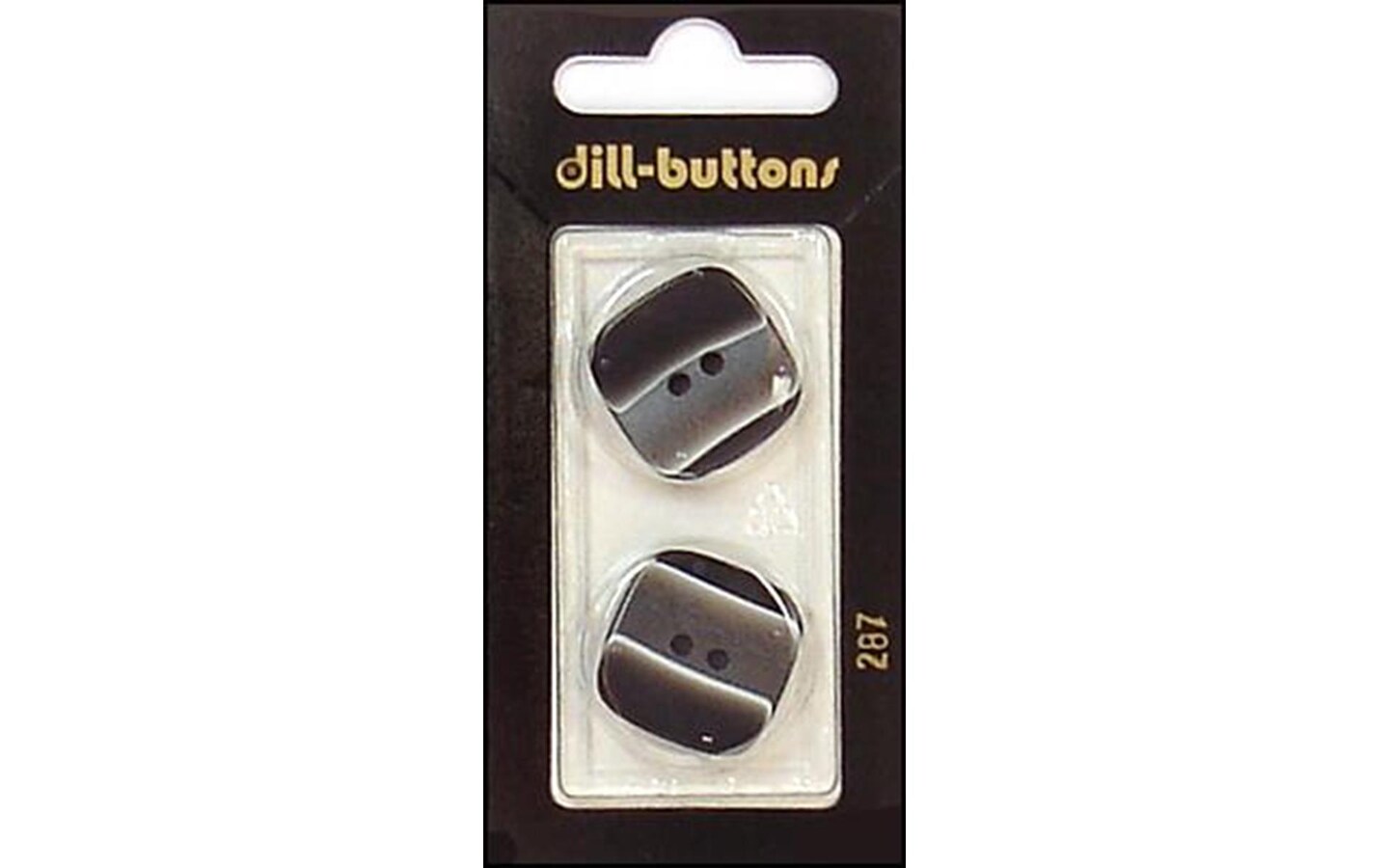 Dill Buttons 23Mm 2Pc 2 Hole Black | Michaels