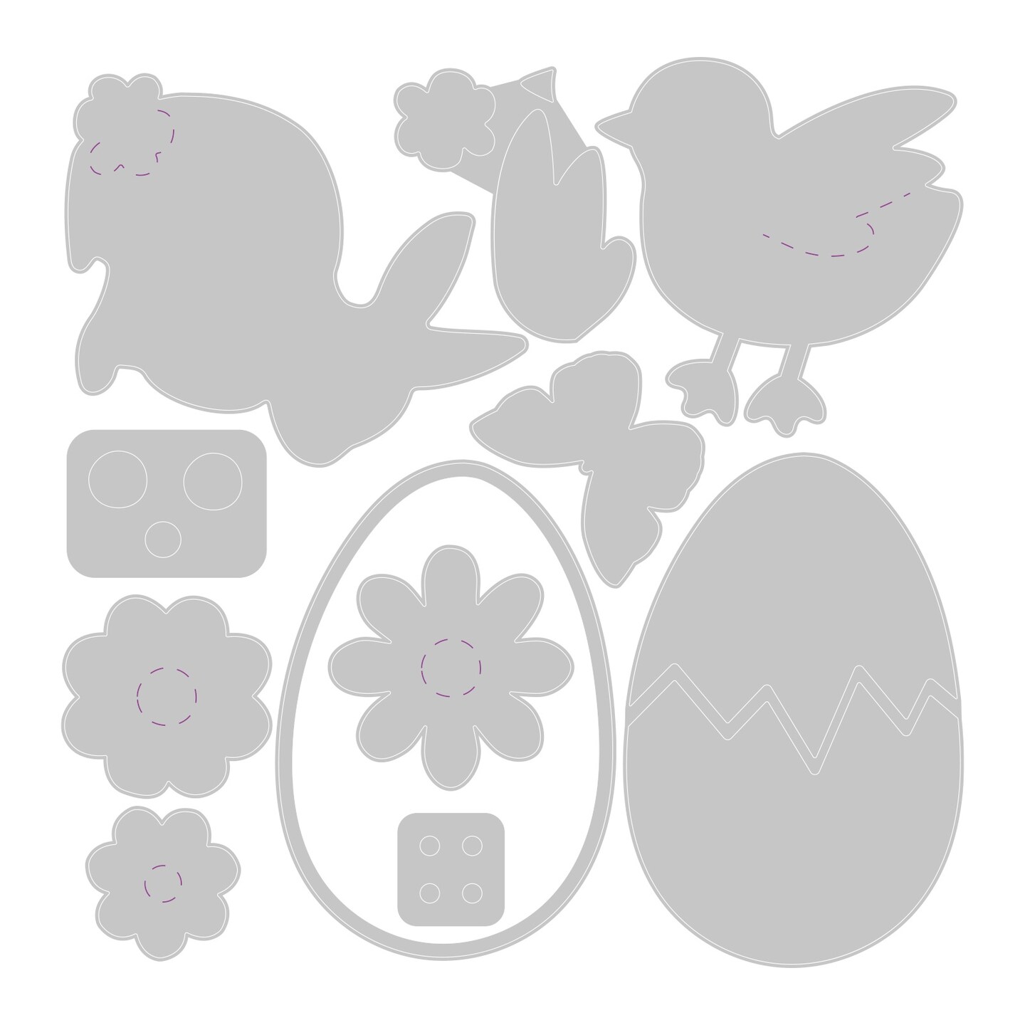 Sizzix Thinlits Dies By Olivia Rose 11/Pkg-Basic Easter Shapes | Michaels