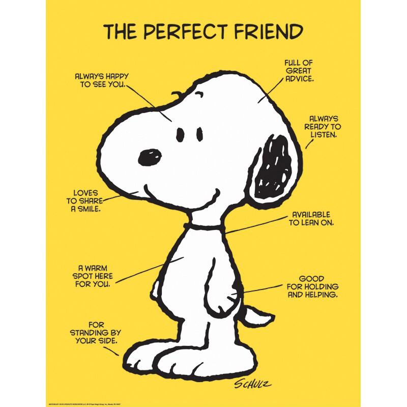 Peanuts® The Perfect Friend Poster, 17" x 22" | Michaels