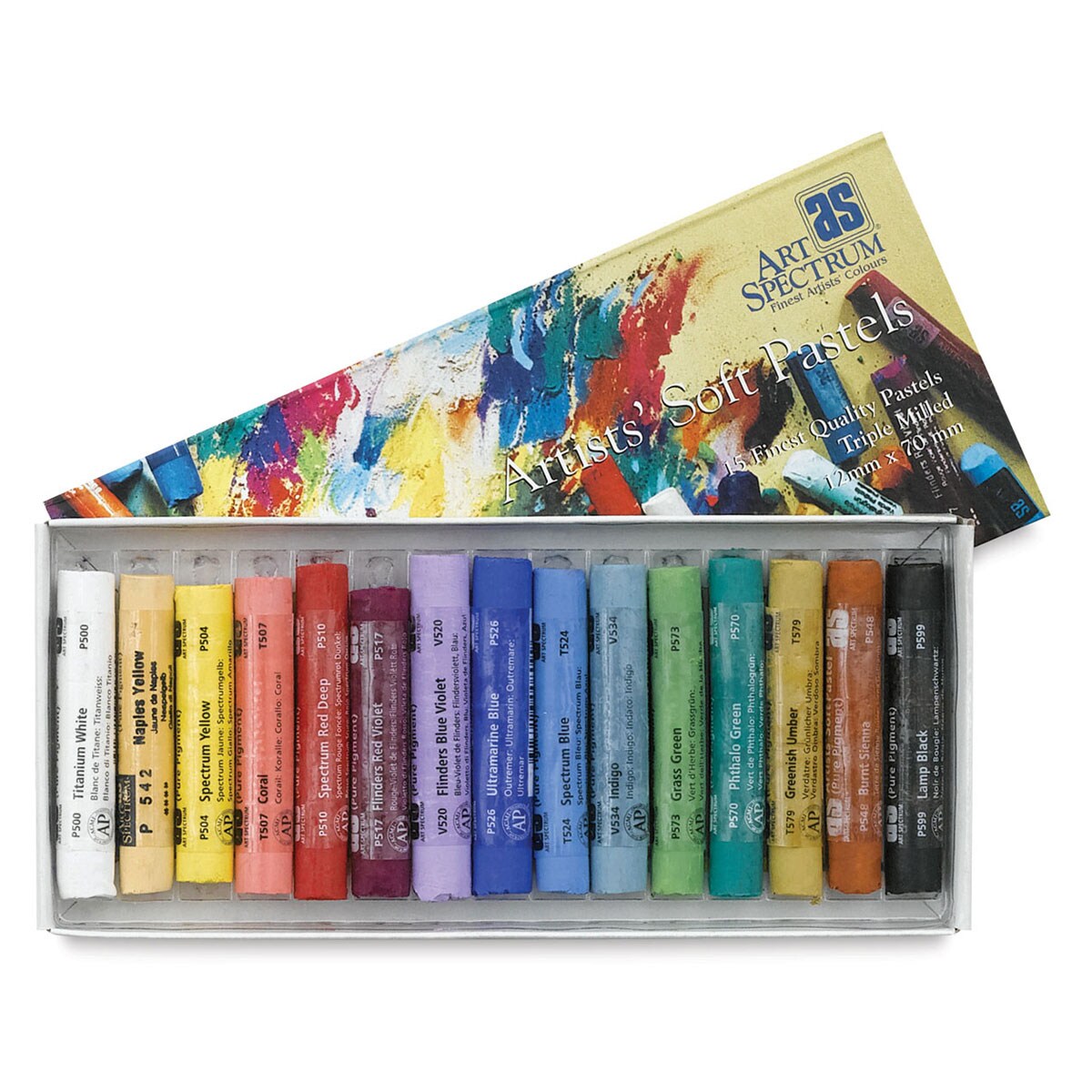 Art Spectrum Artists' Soft Pastel Set - Assorted Colors, Set of 15 ...