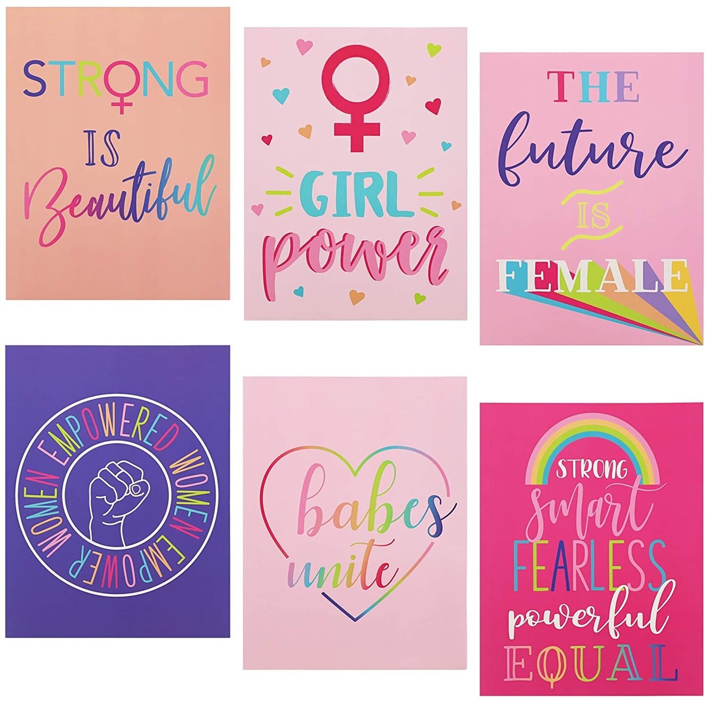 12 Pack Feminism Pocket Folders for School, Home, Office, Women and ...