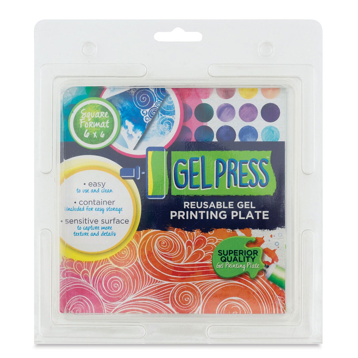 Gel Press Printing Plate - Square, 6" x 6" | Michaels
