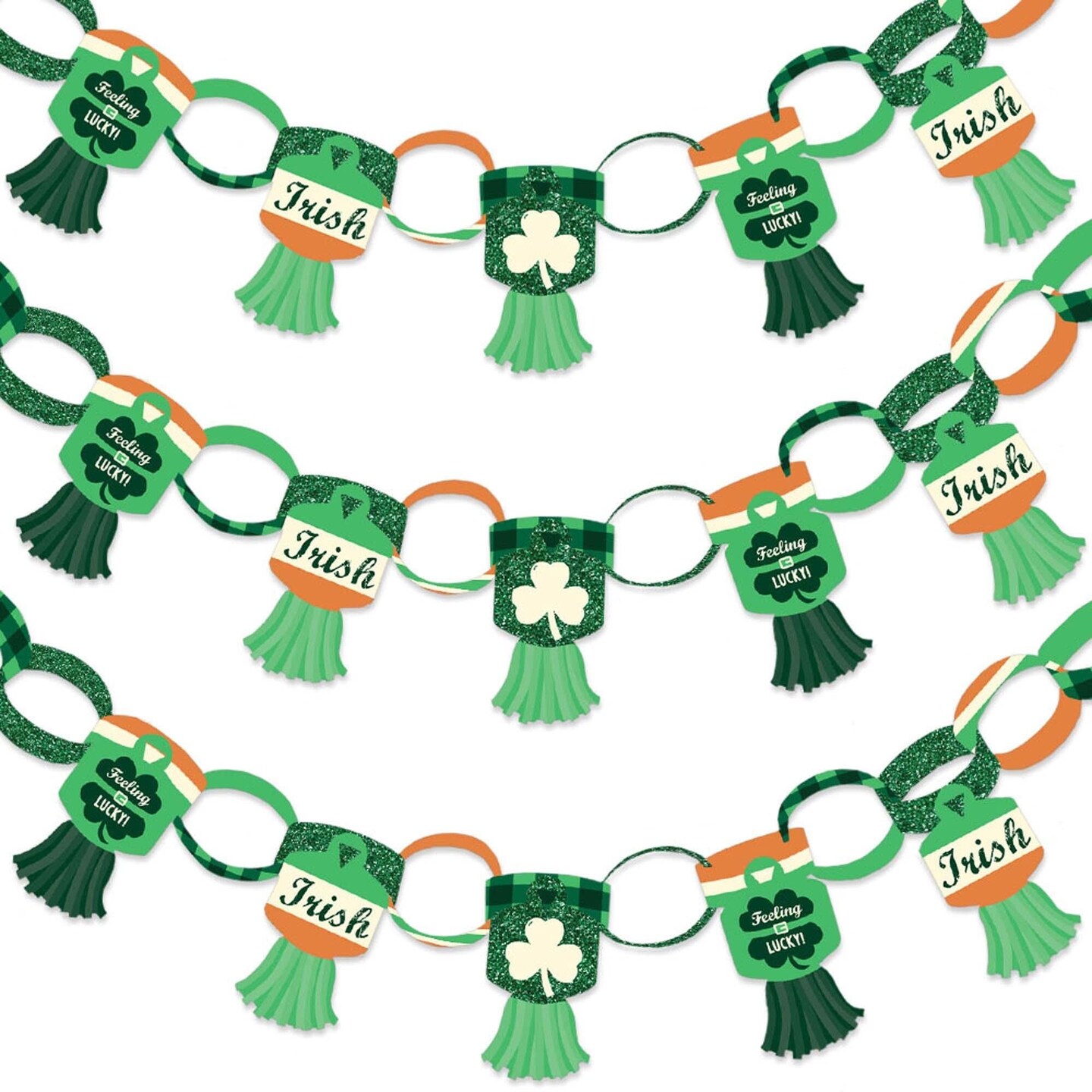 Big Dot of Happiness St. Patrick's Day - 90 Chain Links and 30 Paper ...
