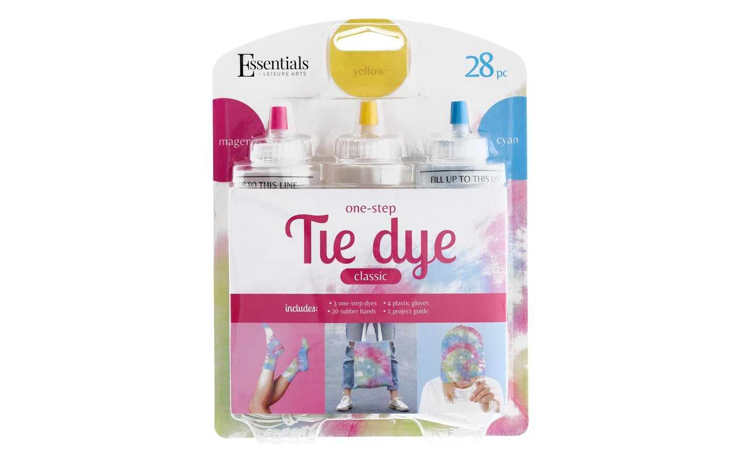 Essentials by Leisure Arts One Step Tie Dye Kit, Classic, Easy Craft ...