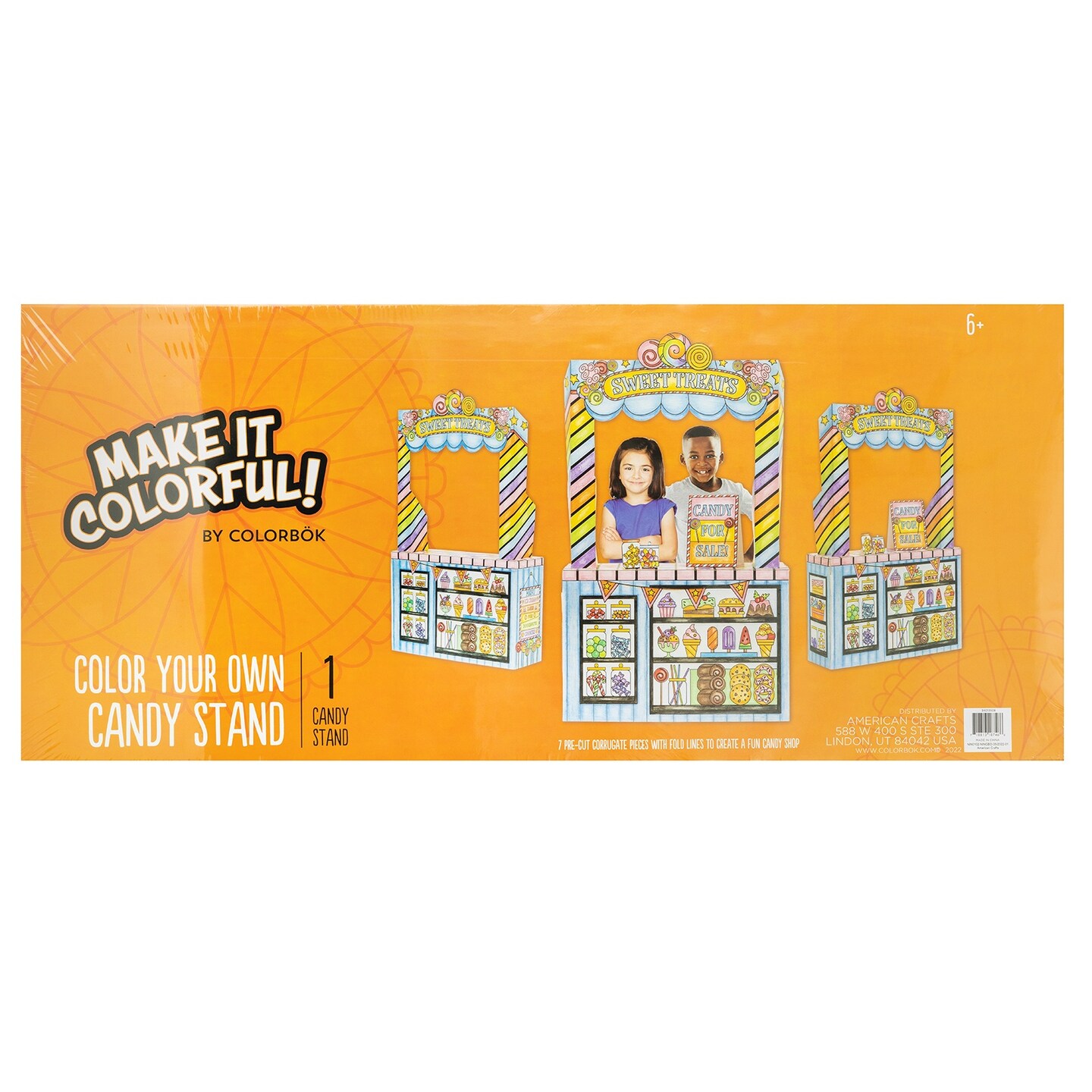 Colorbok Make It Colorful! Color Your Own Candy Stand-Candy Stand ...