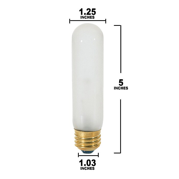 Satco S3701 25W 120V T10 Frosted E26 Medium Base Incandescent light ... Satco S3701 25W 120V T10 Frosted E26 Medium Base Incandescent light ...