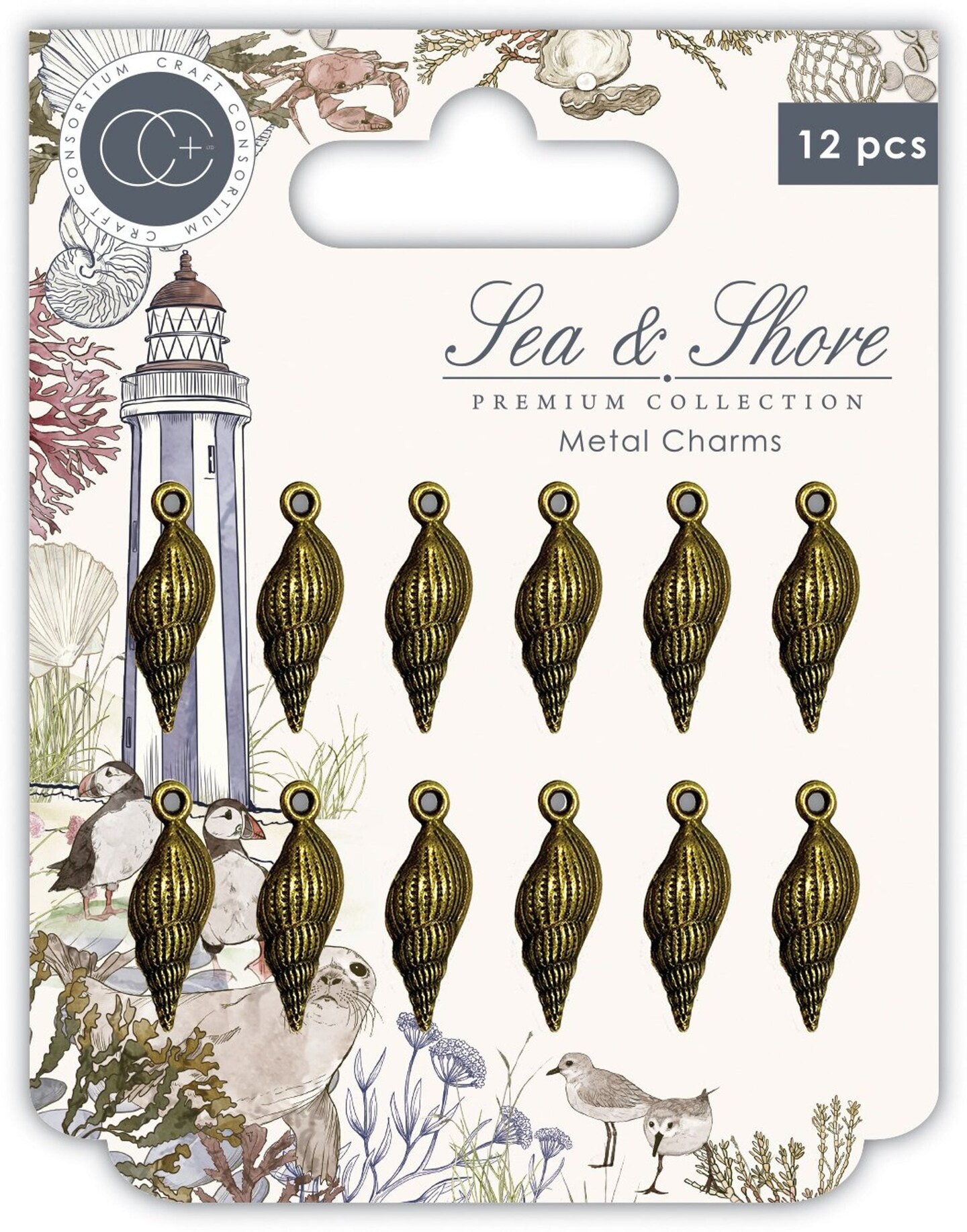 Craft Consortium Sea & Shore - Shells - Metal Charms | Michaels