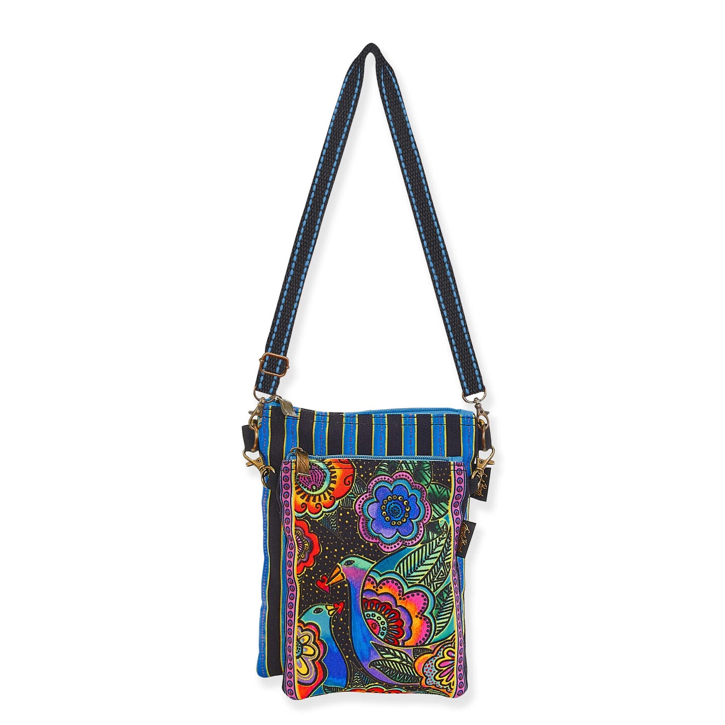 Laurel Burch 2-Piece Crossbody Tote Zipper Top 9"X7 & 8"X6"-Palomas De ...