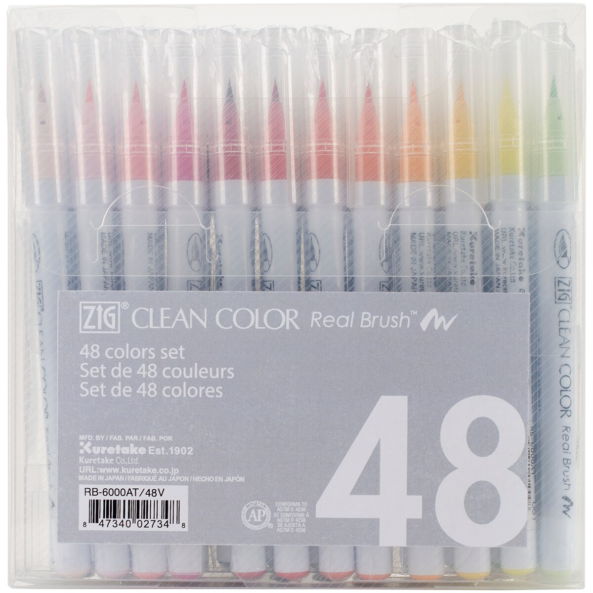 Kuretake ZIG Clean Color Real Brush Markers 48/Pkg | Michaels