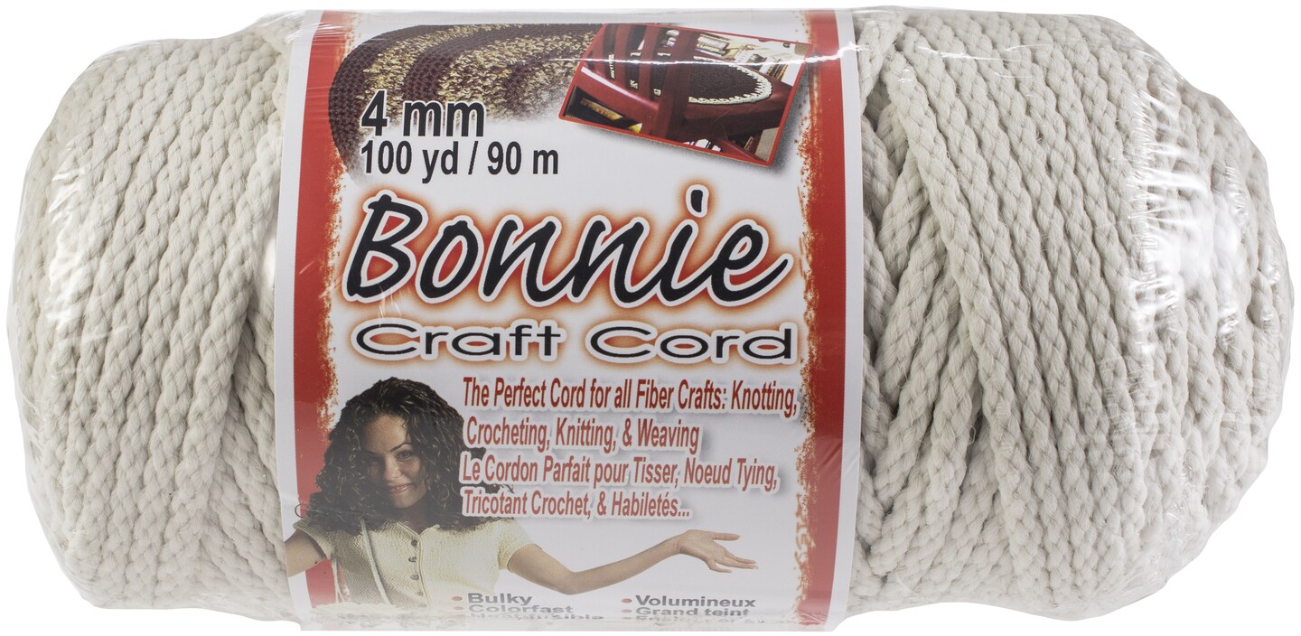 Bonnie Macrame Craft Cord 4mmX100yd-Lamb's Wool | Michaels