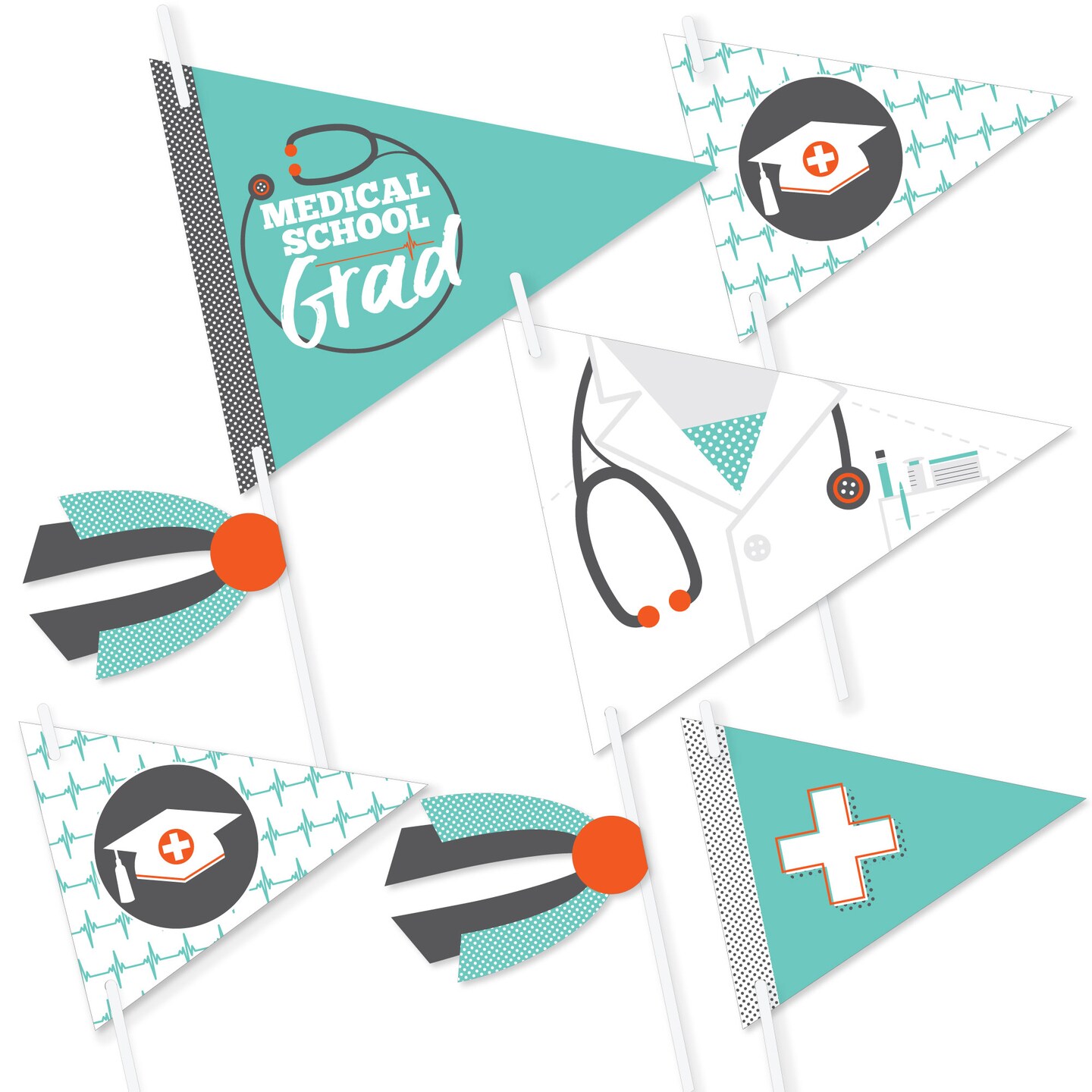 Big Dot of Happiness Medical School Grad - Triangle Doctor Graduation ...