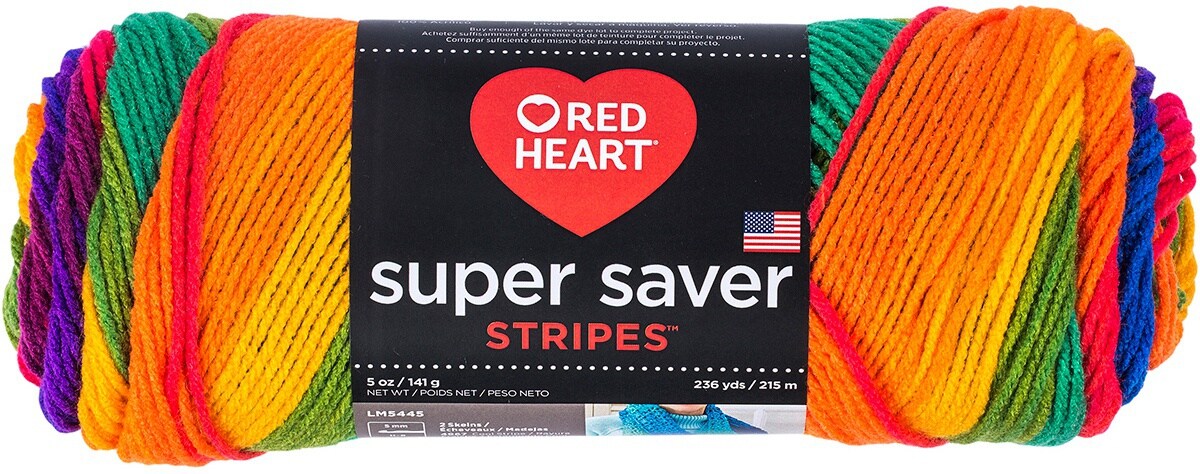 Multipack of 24 - Red Heart Super Saver Yarn-Favorite Stripe | Michaels