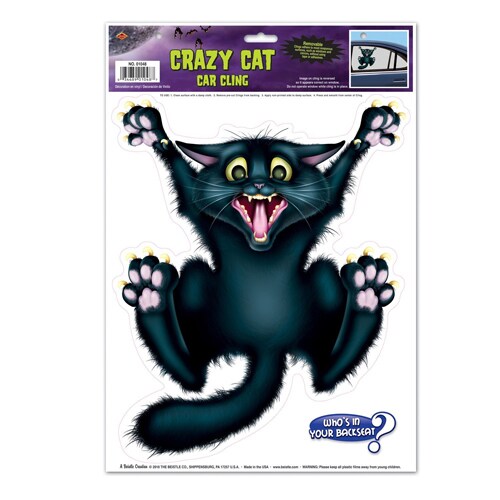 Crazy Cat Car Cling | Michaels