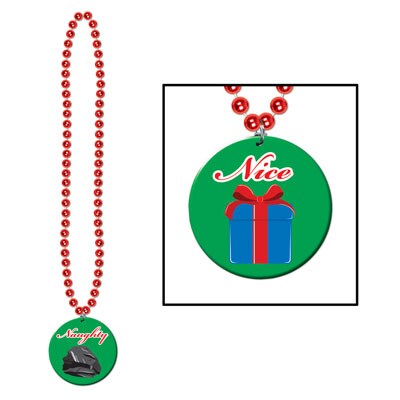 Beads with Printed Naughty or Nice Medallion | Michaels