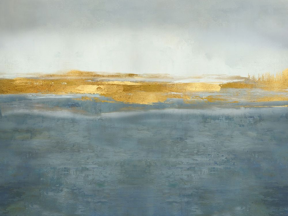 Linear Gold on Azure Poster Print by Jake Messina # SE116046 | Michaels