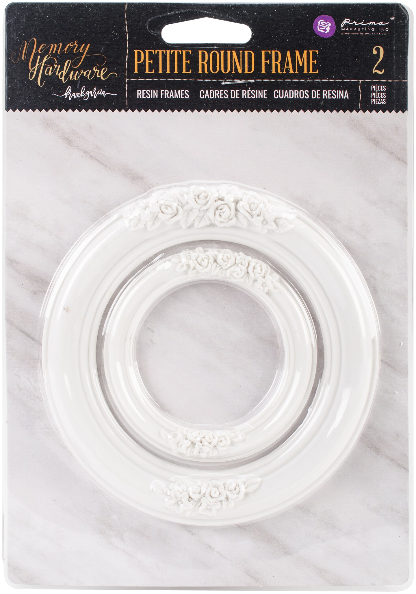 Prima Marketing Memory Hardware Resin Frames 2/Pkg-Petite Round | Michaels