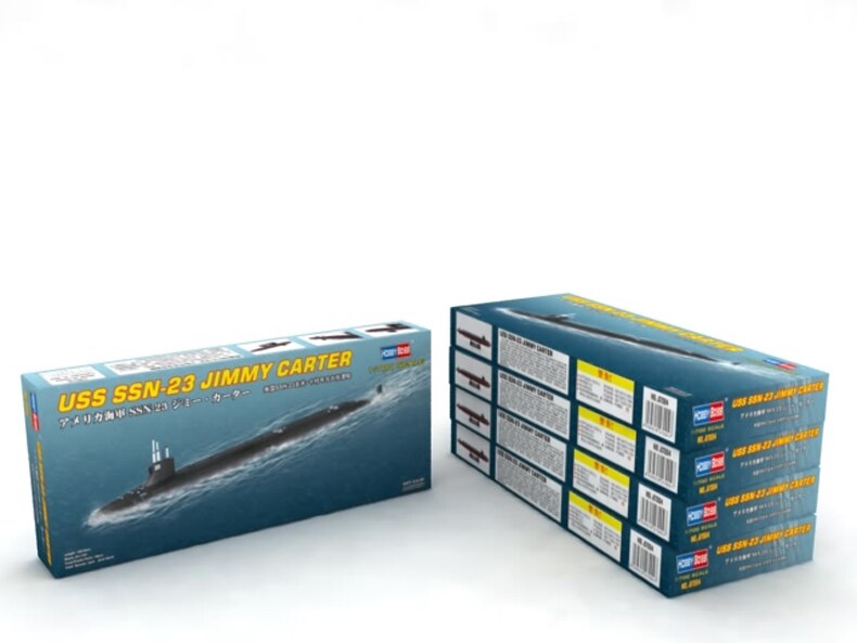 HobbyBoss 1/700 SSN-23 JIMMY CARTER ATTACK SUBMARINE Plastic Model ...