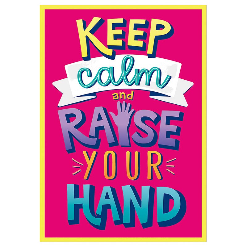 Raise Your Hand Poster, 13" x 19" | Michaels