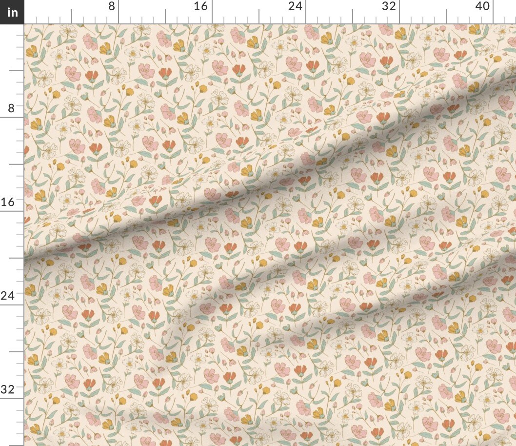 Petal Signature Cotton by the Yard or Fat Quarter Vintage Neutral ...