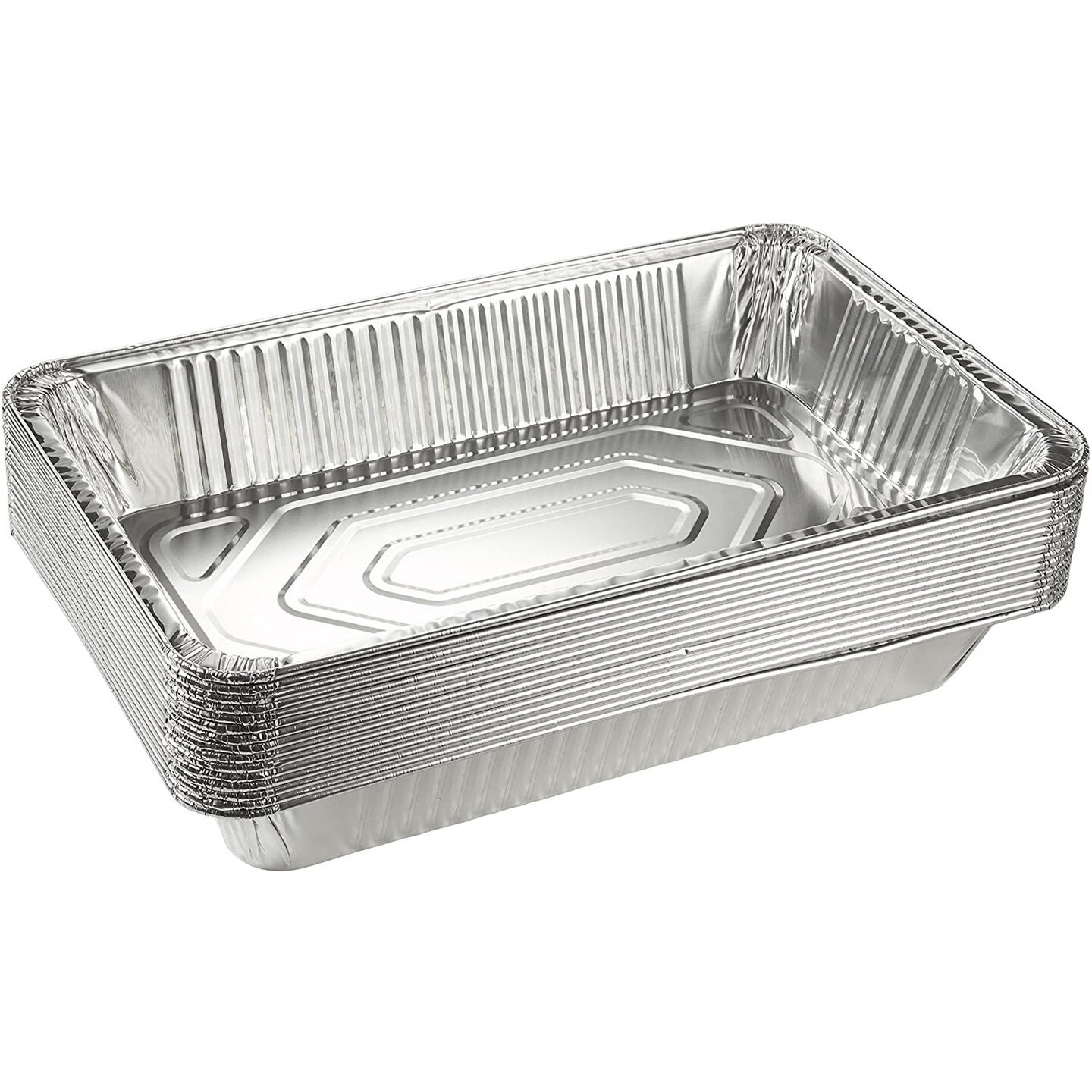 Aluminum Foil Pans 21x13 15 Pack Full Size Disposable Trays For Steam Aluminum Foil Pans 21x13 15 Pack Full Size Disposable Trays For Steam