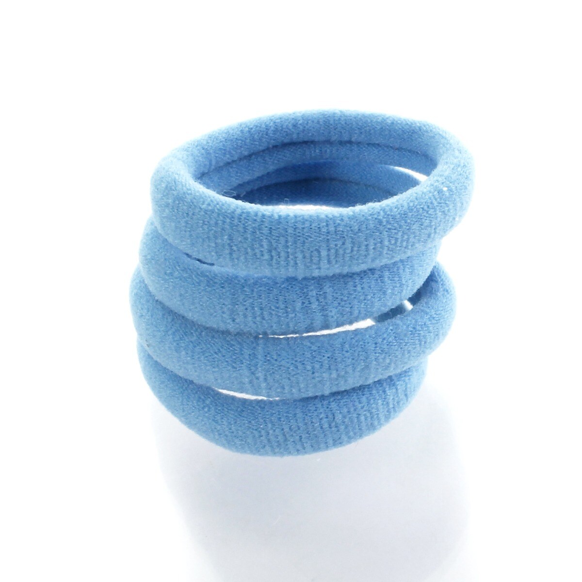 Small Premium Ponytail Hair Bands Dusty Blue 100pcs | Michaels