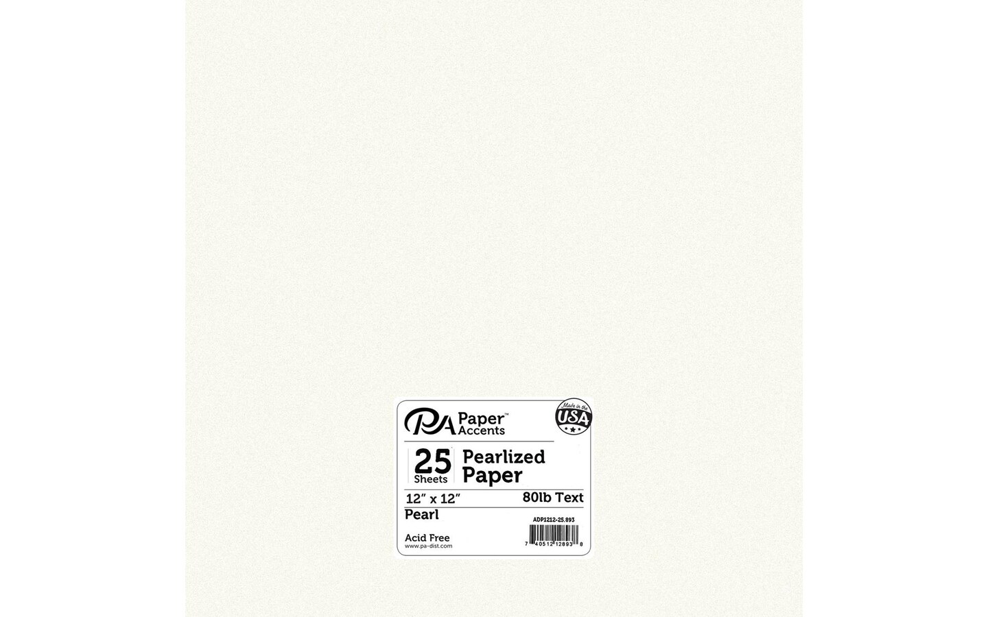 Paper Pearlized 12x12 80lb 25pcPk Pearl | Michaels