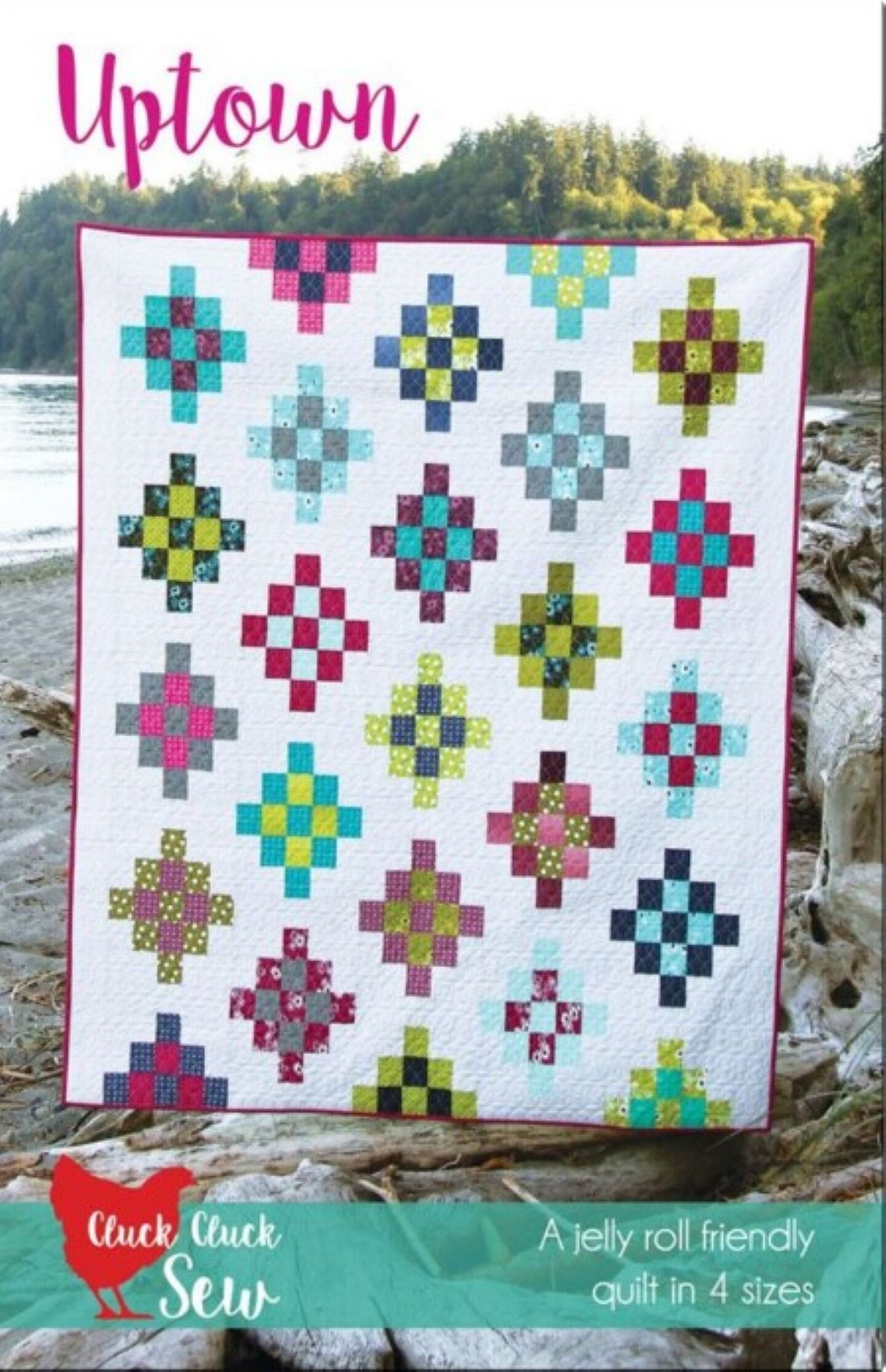 Pattern, Uptown by Allison Harris, 4 Sizes Modern Quilt, Uses pre ...