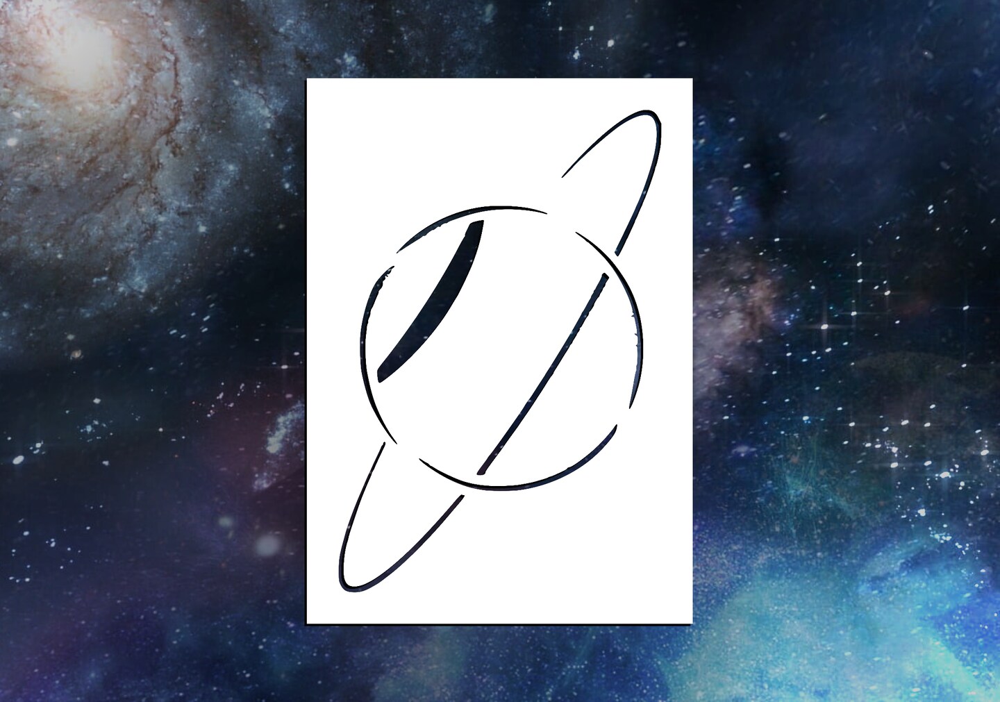 Planet Uranus Reusable Stencil (Many Sizes) | MakerPlace by Michaels