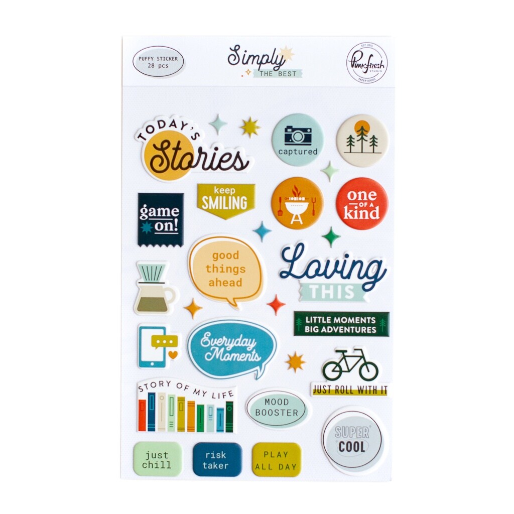 PinkFresh Puffy Stickers-Simply The Best | Michaels