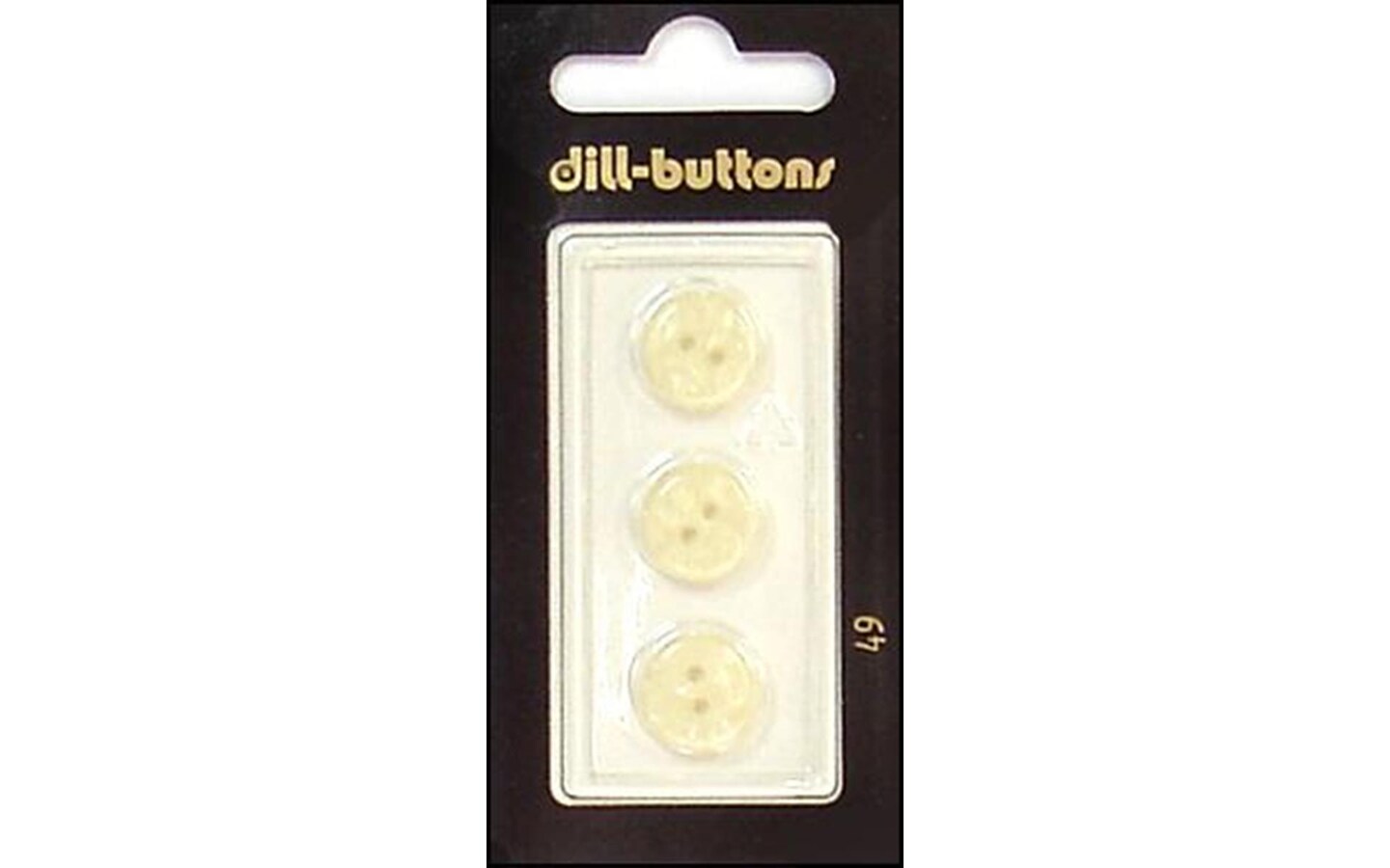 Dill Buttons 13mm 3pc 2 Hole White | Michaels