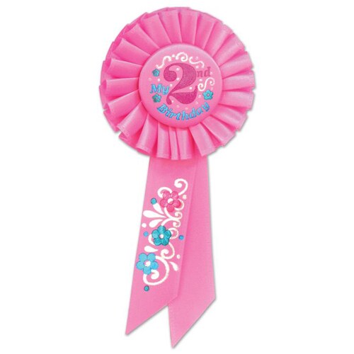 My 2nd Birthday Rosette in Pink | Michaels