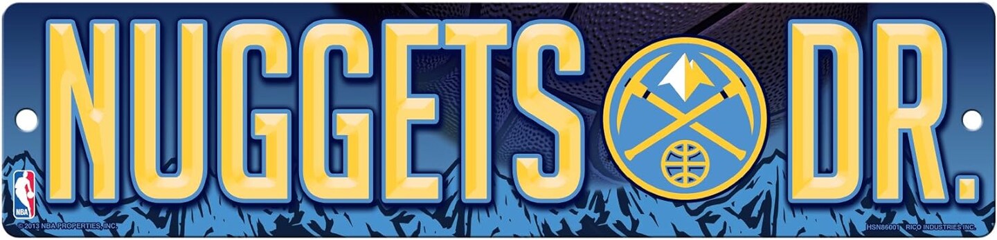 Rico Industries NBA Nuggets High-Res Plastic Street Sign | Michaels