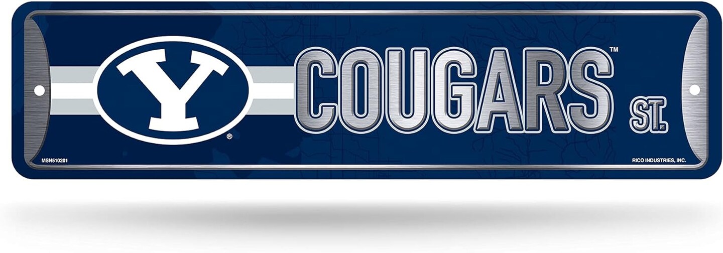 Rico Industries BYU (4" x 15") Metal Street Sign Décor | Michaels
