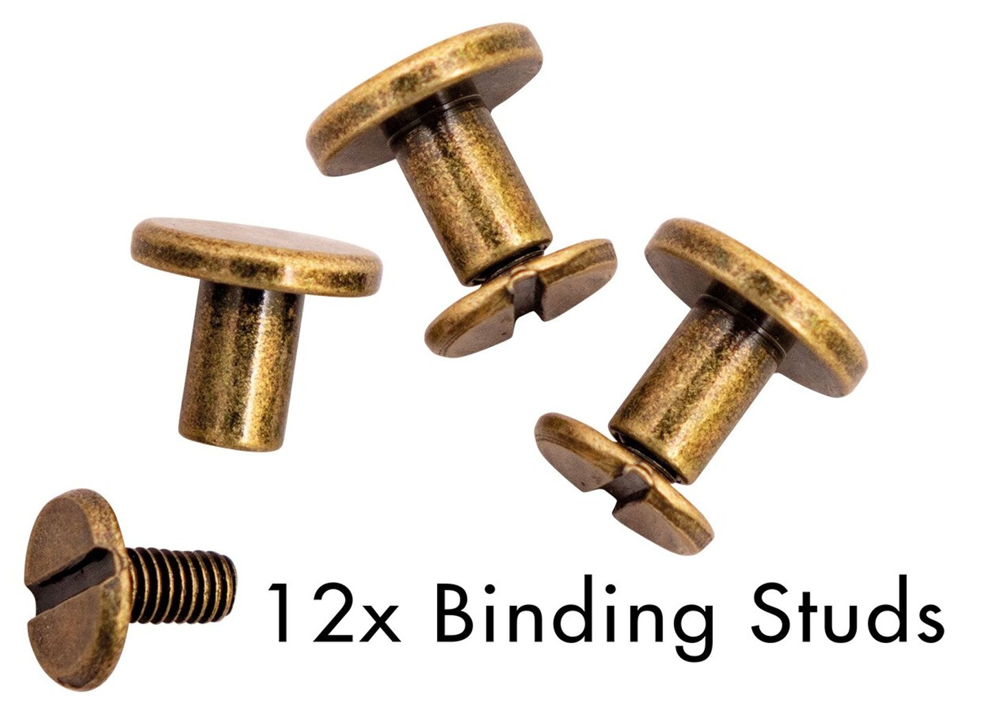 Studio Light SL Binding Studs Old Gold Planner Essentials 9x9x7mm 12 PC ...