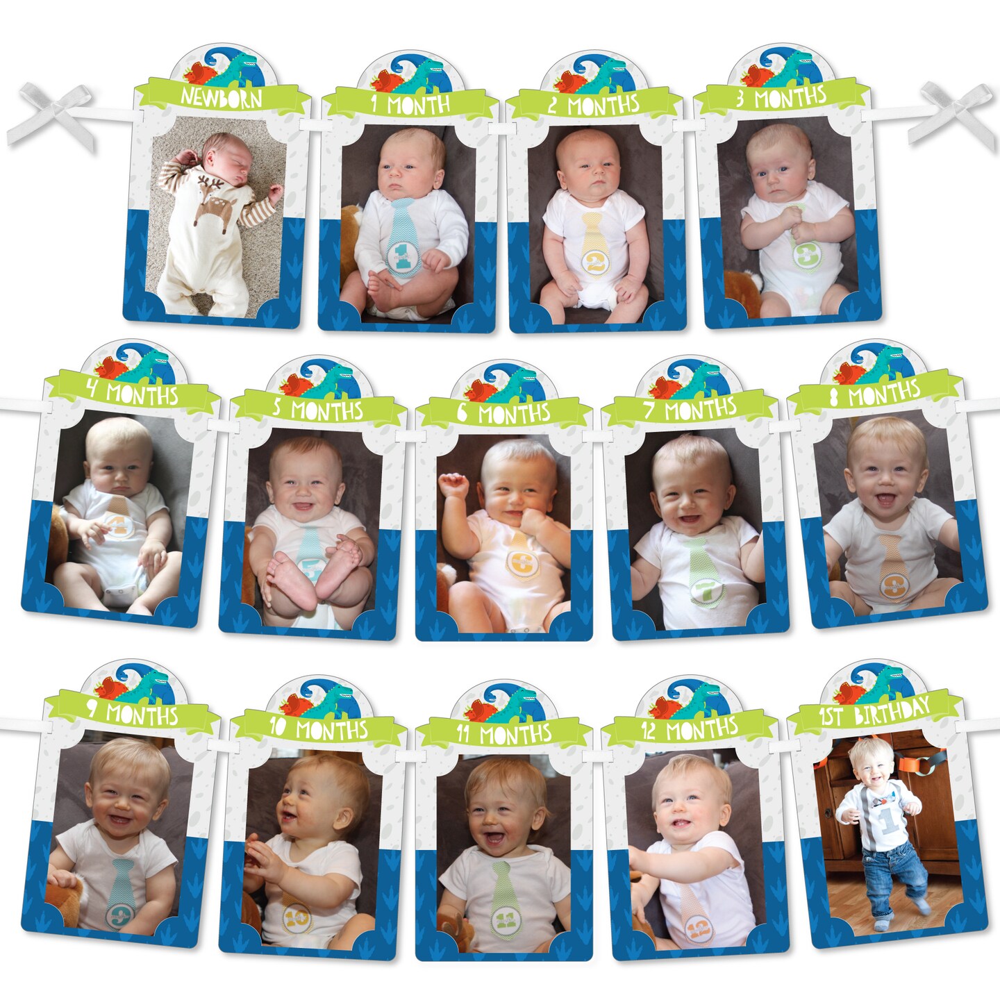 Big Dot of Happiness 1st Birthday Roar Dinosaur - DIY ONEasaurus Dino ...