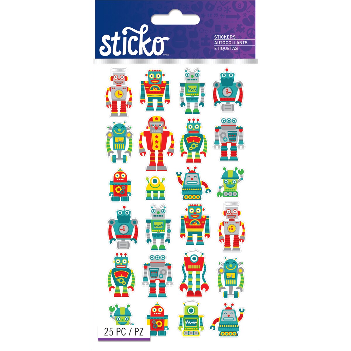 Sticko Stickers-Mini Robots | Michaels