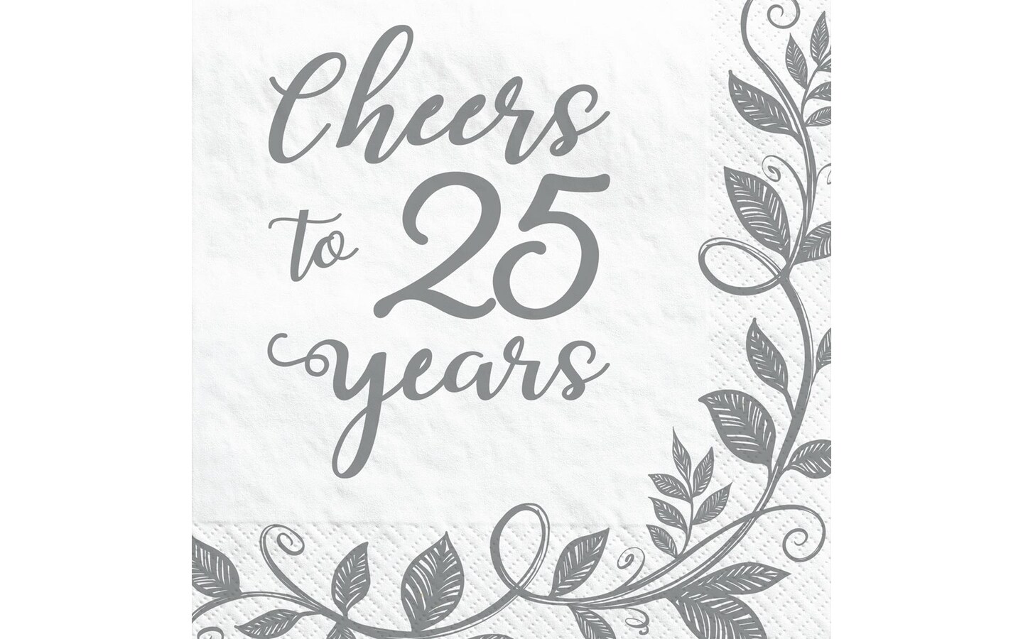 Amscan Beverage Napkin 25th Anniversary | Michaels