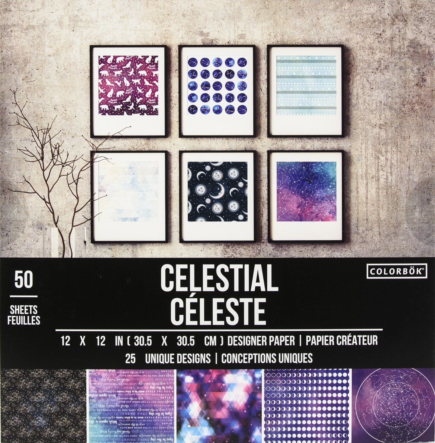 Colorbok Designer Paper 12"X12"-Celestial | Michaels