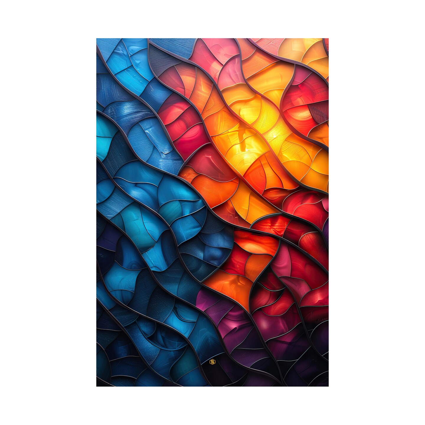 Modern Abstract Art, Office Poster, Home Decor | S2A40 | MakerPlace by ...