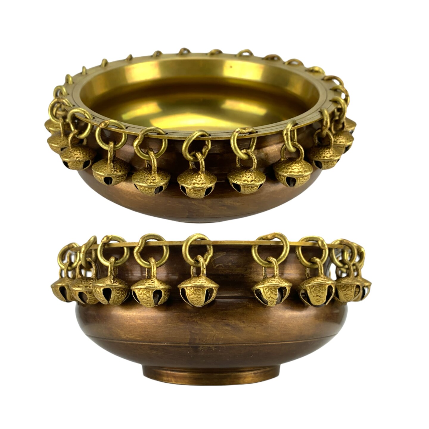 Ghungroo Brass Urli Bowl, Center Table Decor, Brass Urli Showpiece ...