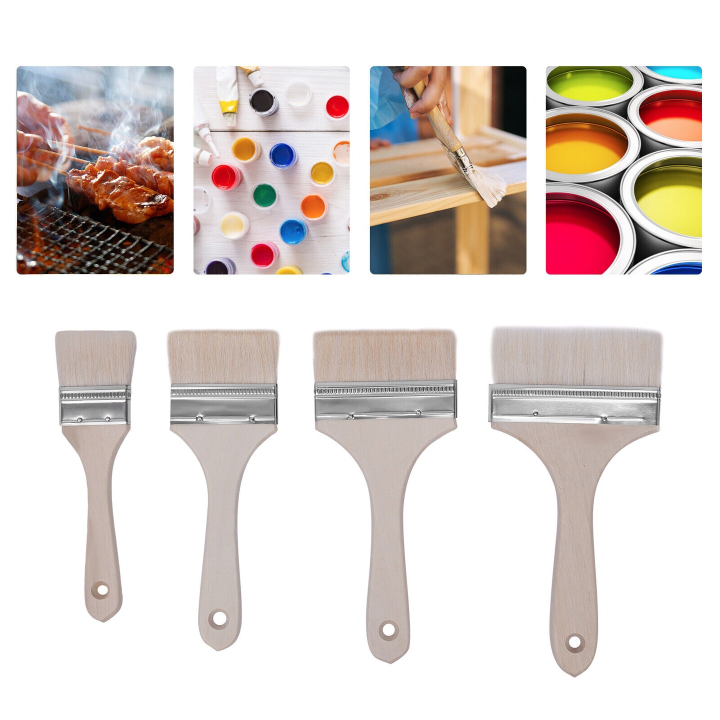 Kitcheniva 4x Paint Brushes Set Painting Tool | Michaels