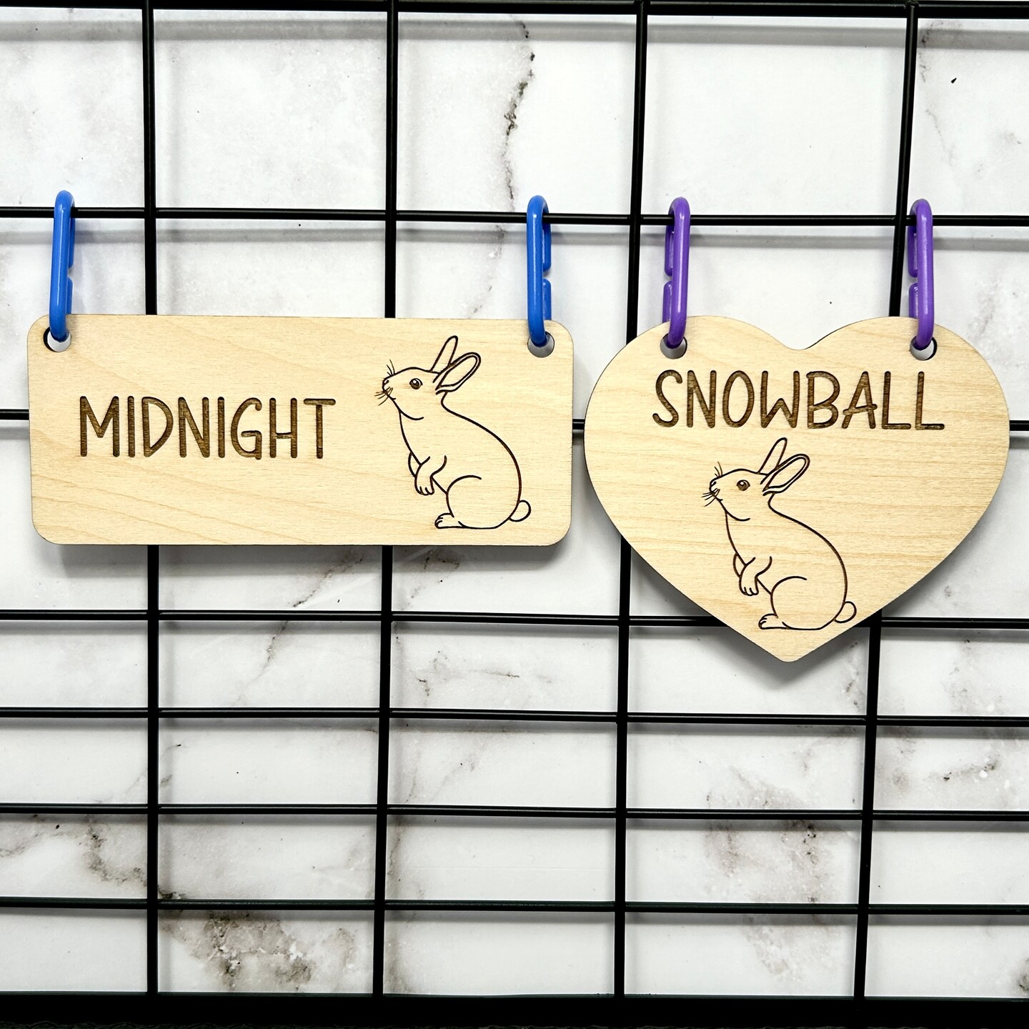 Bunny Name Tag, Rabbit Name Tag, Bunny Accessories for Rabbits, Cage ...