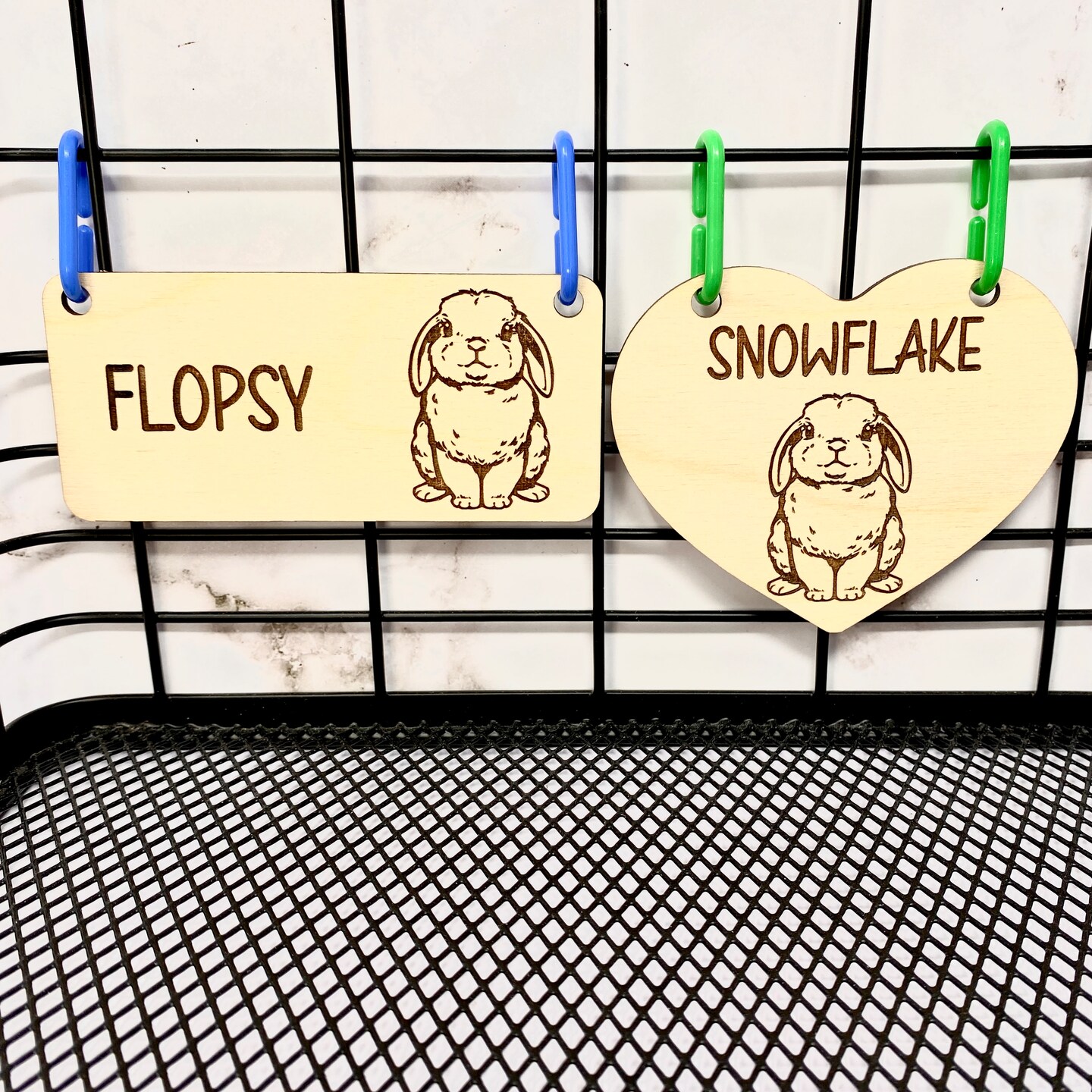 Bunny Name Tag, Rabbit Name Tag, Bunny Accessories for Rabbits, Cage ...
