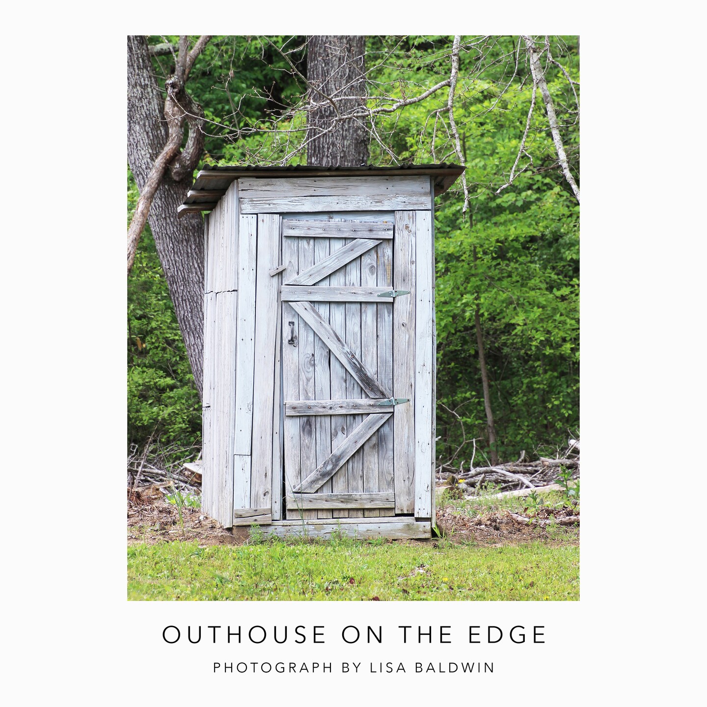 Rustic Photo of a Rural Outhouse on the Edge of the Woods with ...