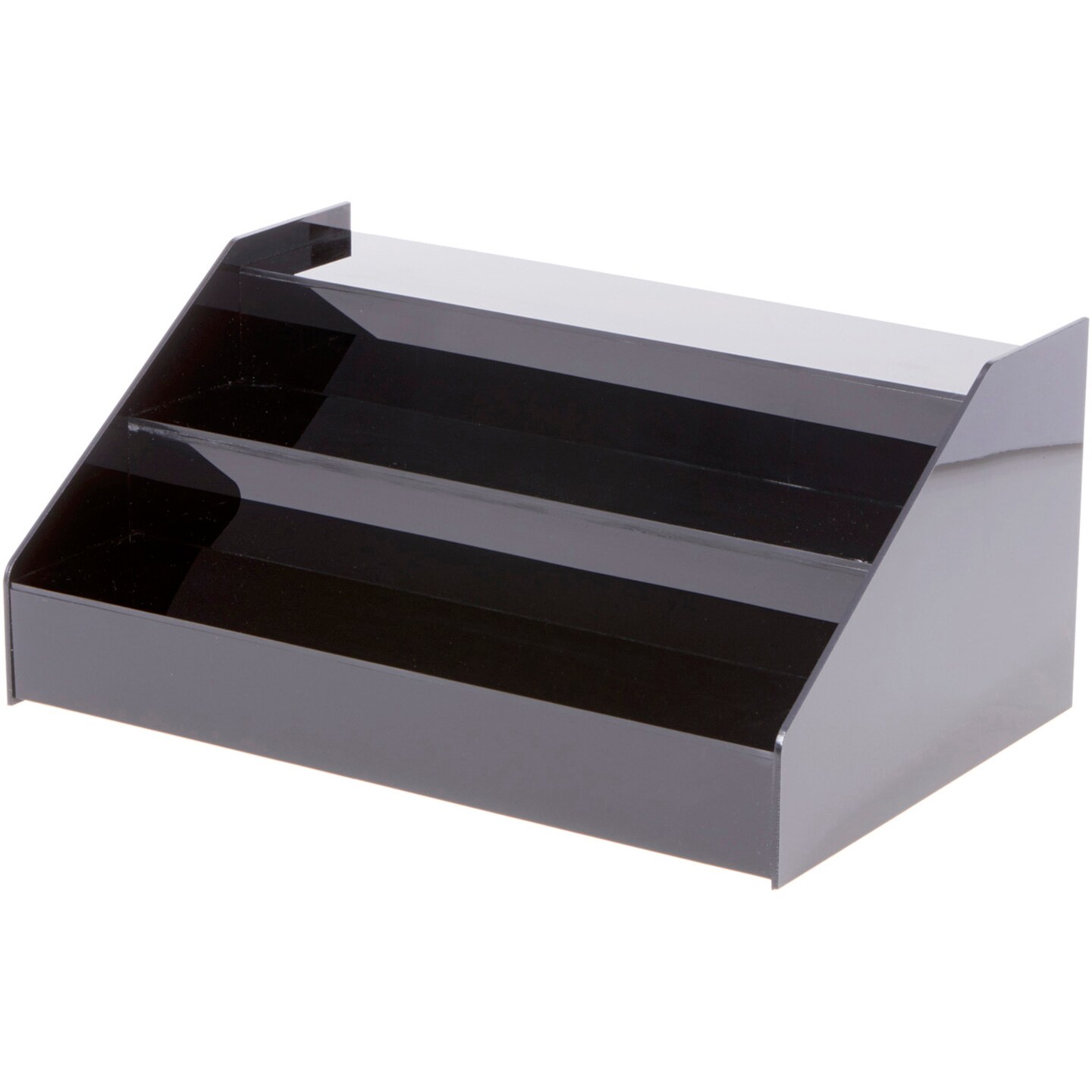Plymor Black Acrylic 3-Step Open Front Display Stairs | Michaels