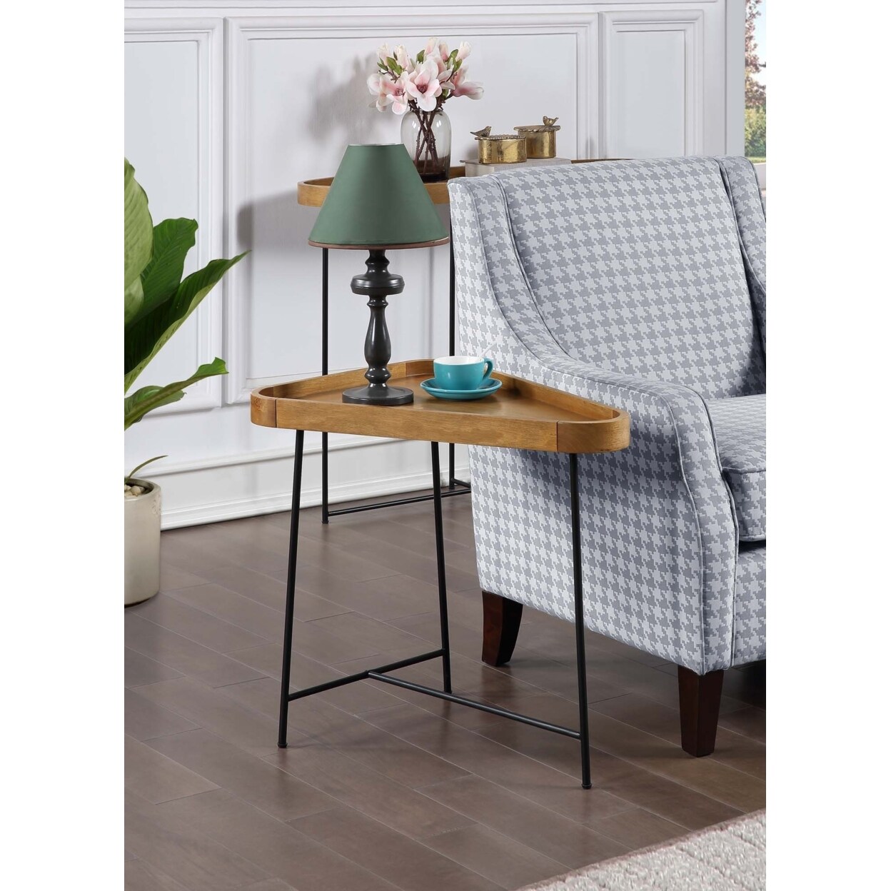 Convenience Concepts Lunar Triangle End Table, Black | Michaels