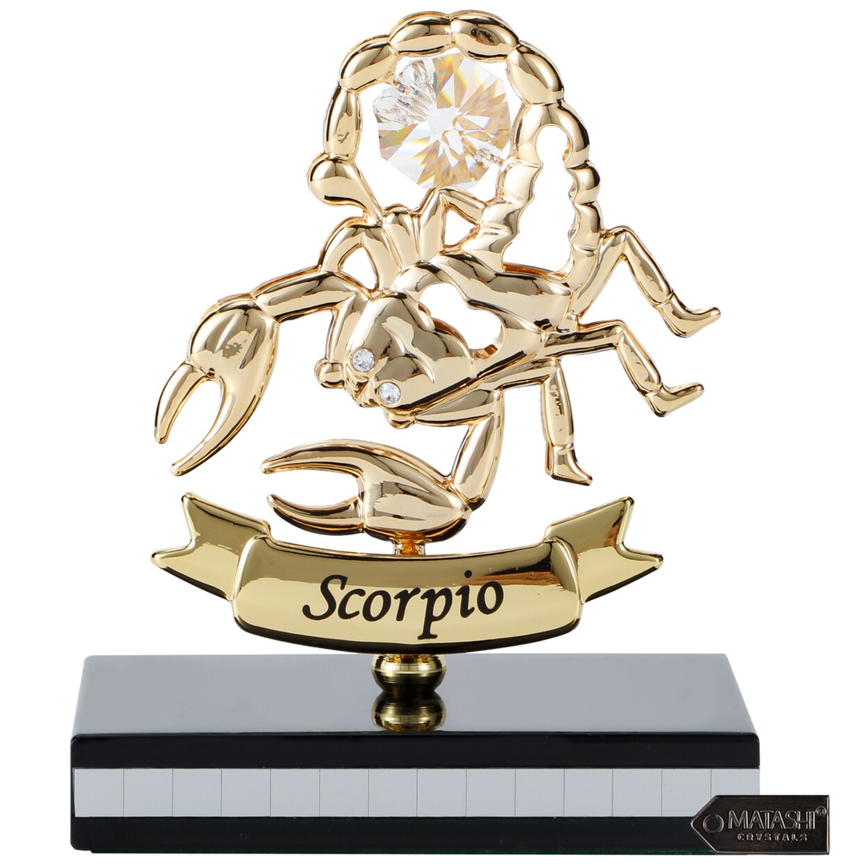 Matashi 24K Gold Plated Zodiac Astrological Sign Scorpio Figurine ...