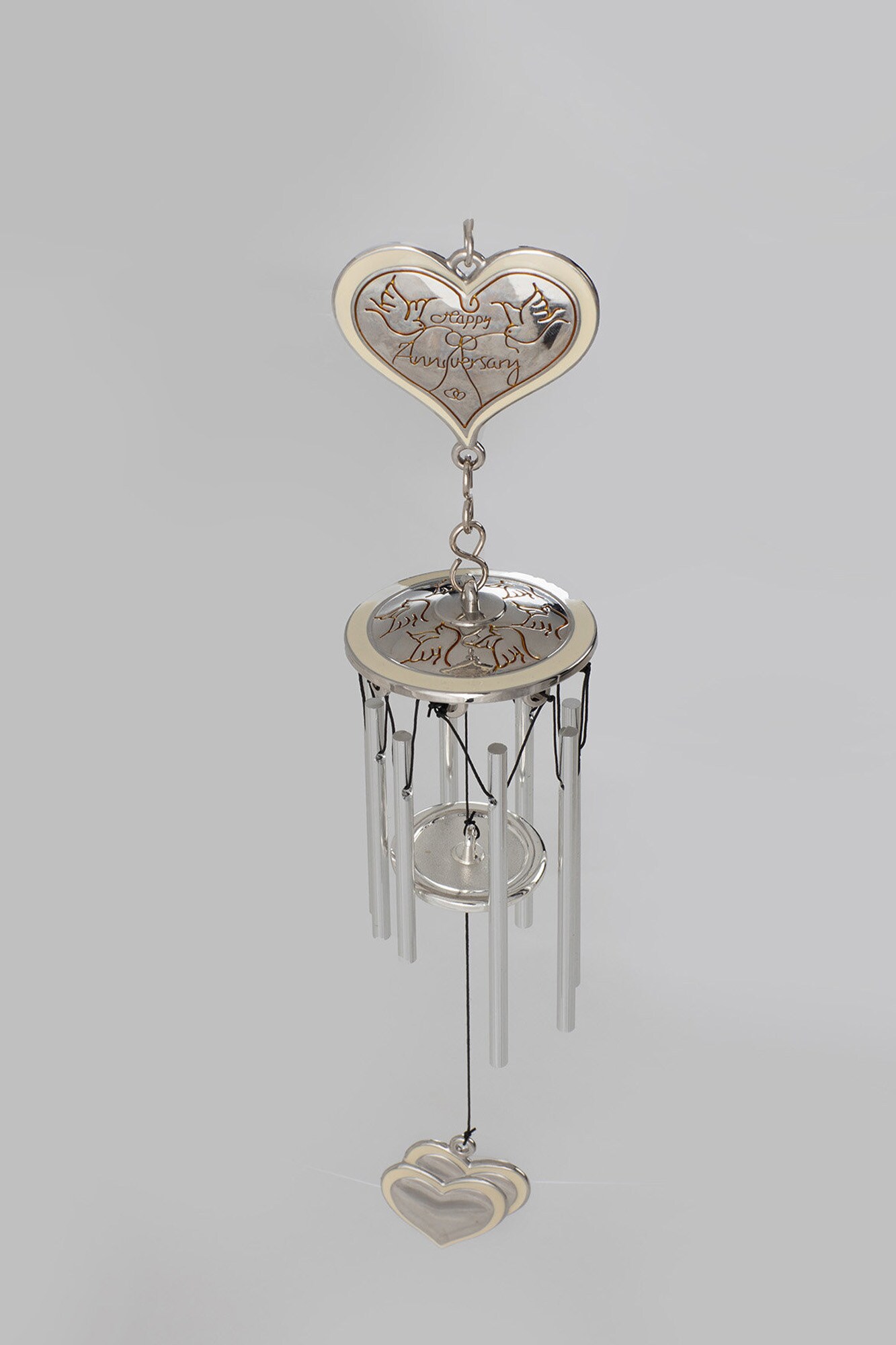 Card It 13" Silver and Gold Happy Anniversary Chime | Michaels