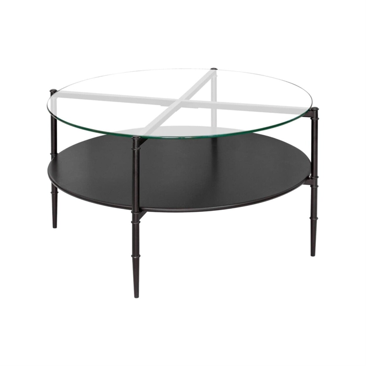 MARTHA STEWART Caroline Coffee Table with Black Finish MT120-1189 ...