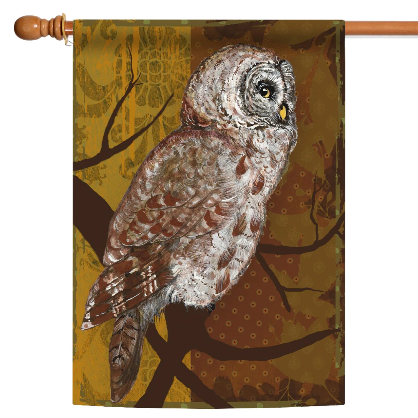 Toland Home Garden Night Time Owl Outdoor House Flag 40" x 28", Color ...